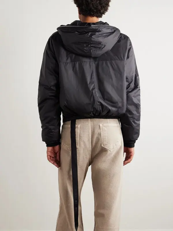 Rick Owens Padded Nylon Hooded Jacket
