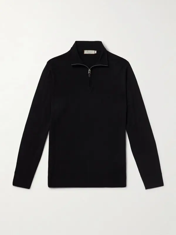 Canali Half-zip Wool Sweater