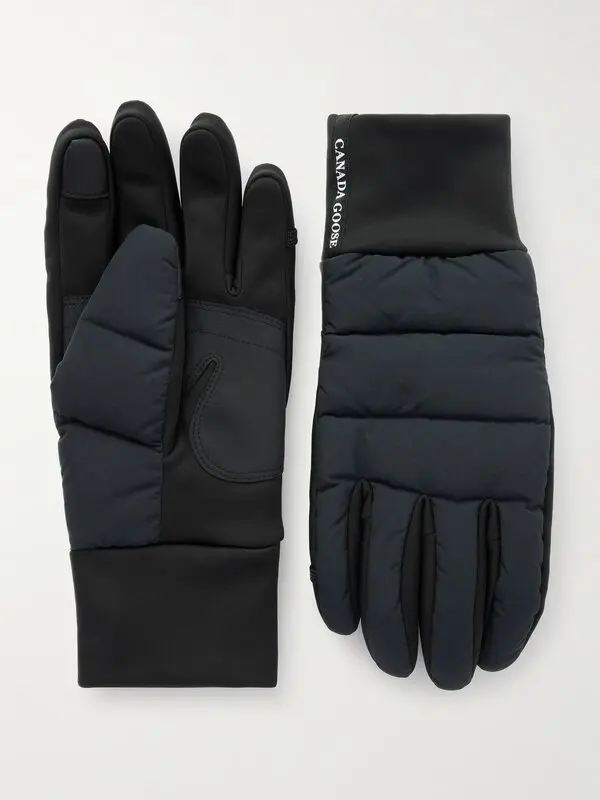Canada Goose Quilted Shell Down Gloves - Black