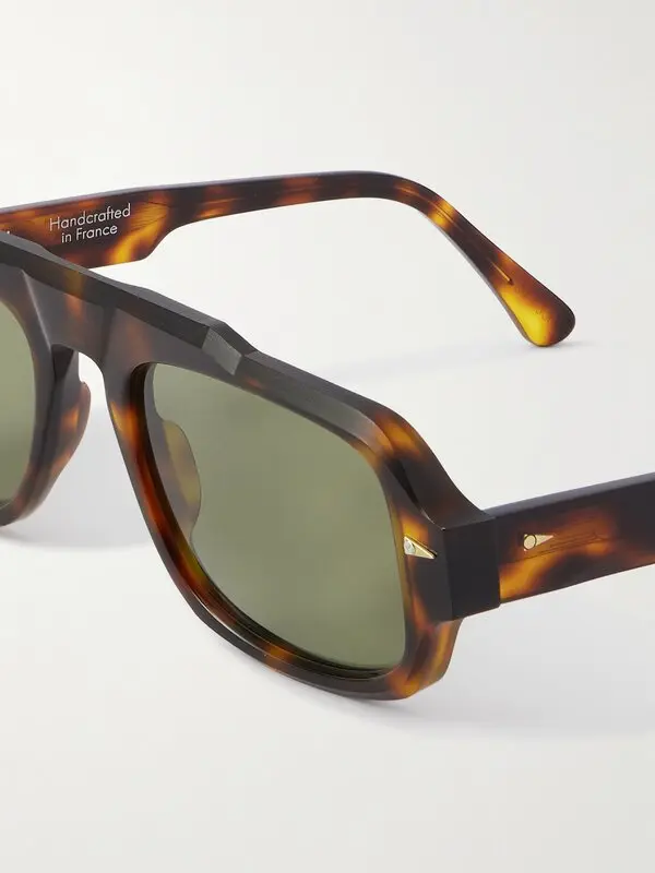 AHLEM George V Aviator-style Sunglasses - Tortoiseshell