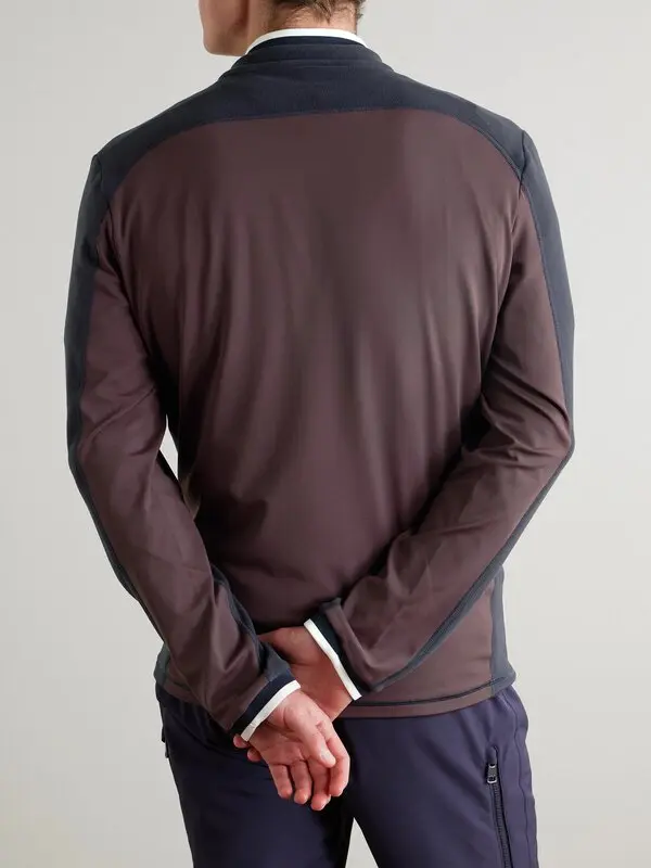 Bogner Giacomo Fleece And Jersey Half-zip Ski Base Layer