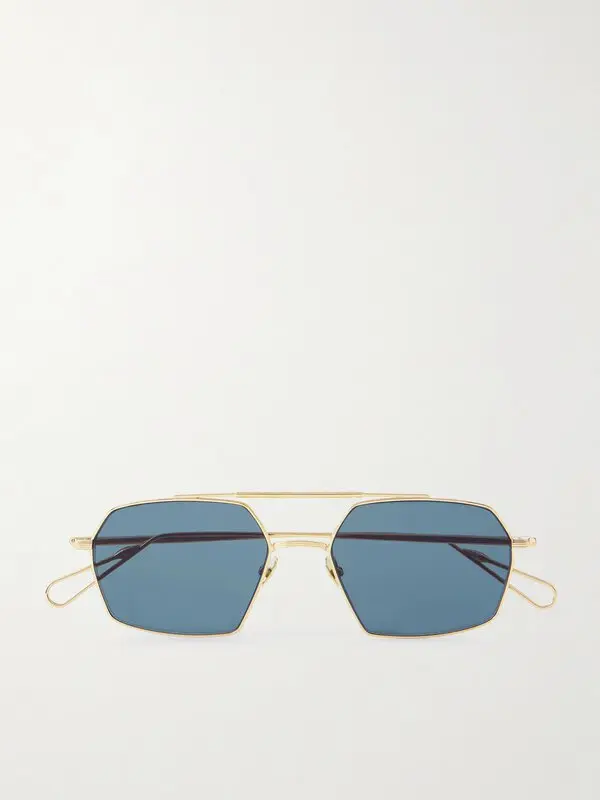 AHLEM Haussmann Aviator-style Sunglasses - Gold