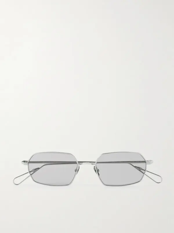 AHLEM Colisee Rectangle Sunglasses - Silver