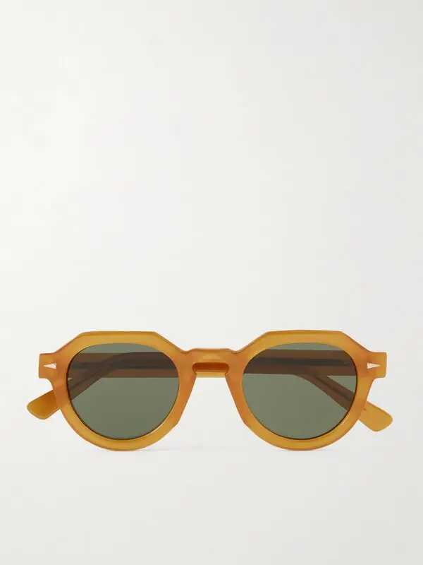 AHLEM Grenelle Round-frame Sunglasses - Brown