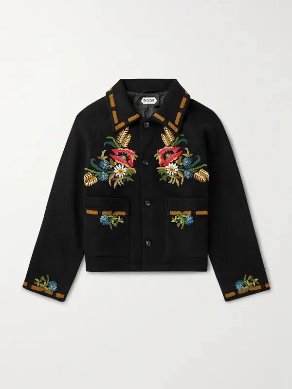 BODE Aquitaine Beaded Wool Jacket