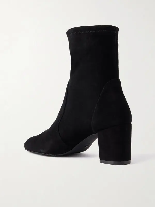 STUART WEITZMAN Yuliana Suede Ankle Boots - Black
