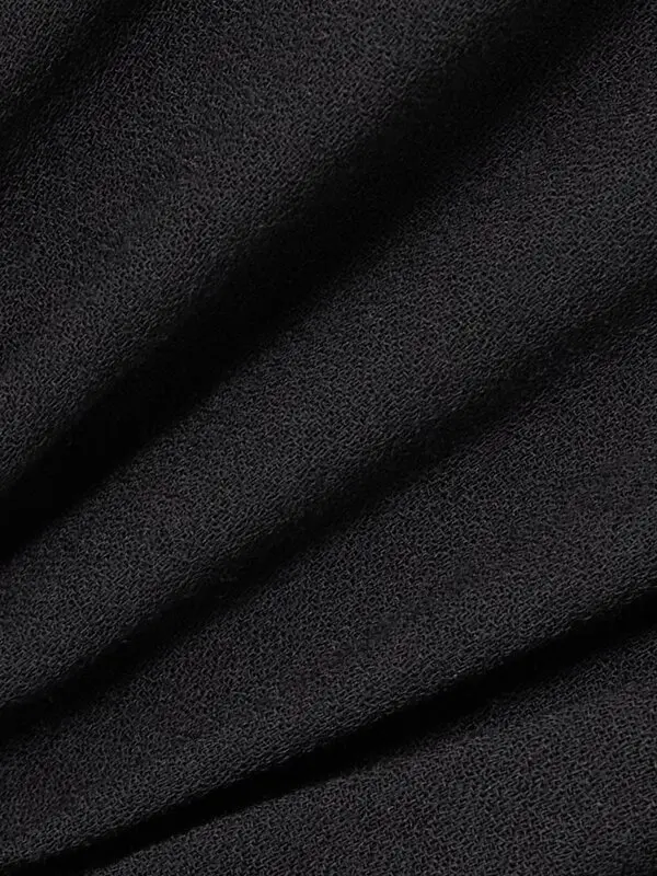 Rick Owens Cropped Wool-crepe Hoodie