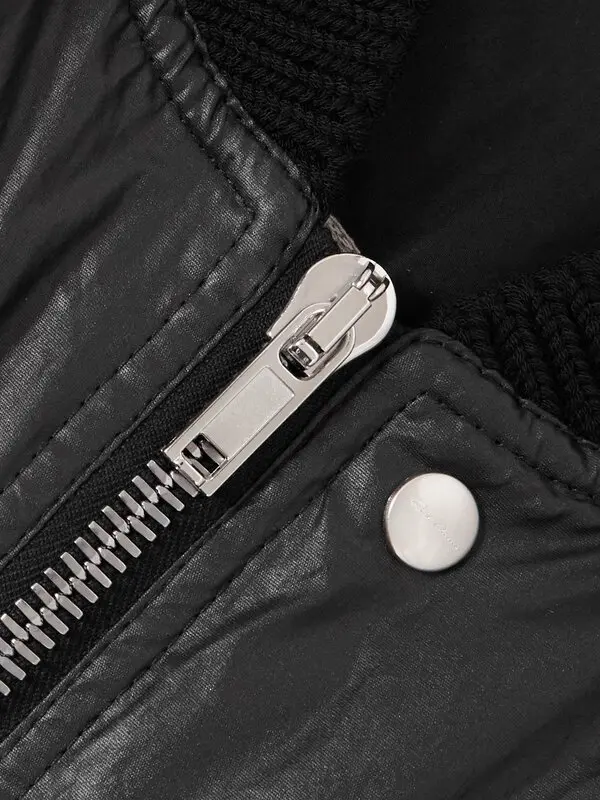 Rick Owens Cal Coated Cotton-blend Bomber Jacket
