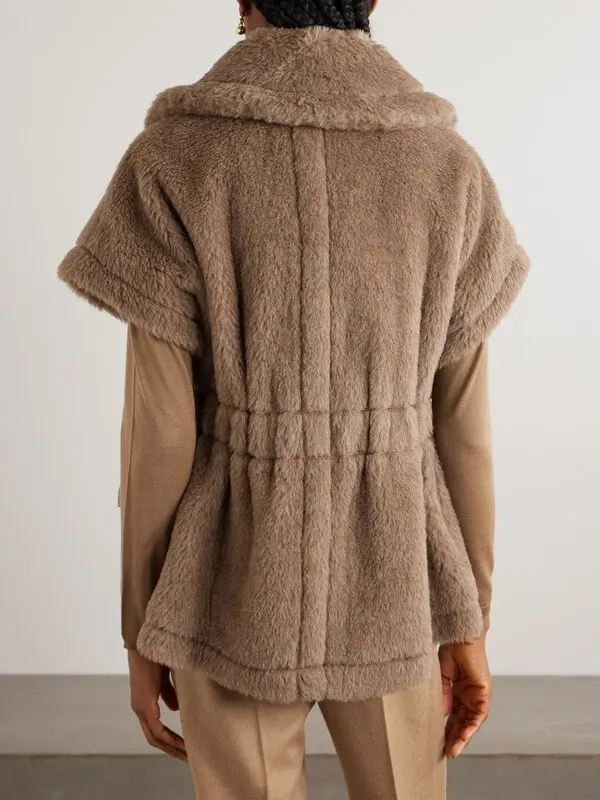 Max Mara Double-breasted Alpaca-blend Jacket