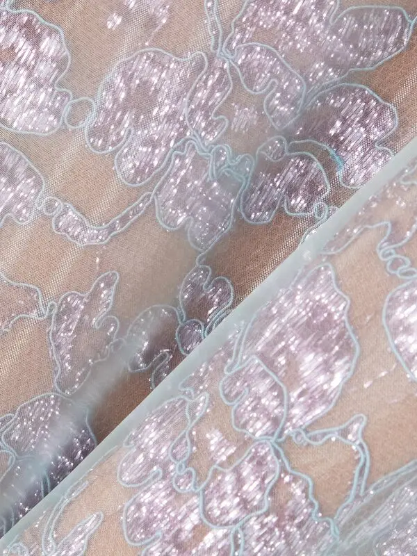 MAISON MARGIELA Layered Organza And Lace Midi Dress - Multi