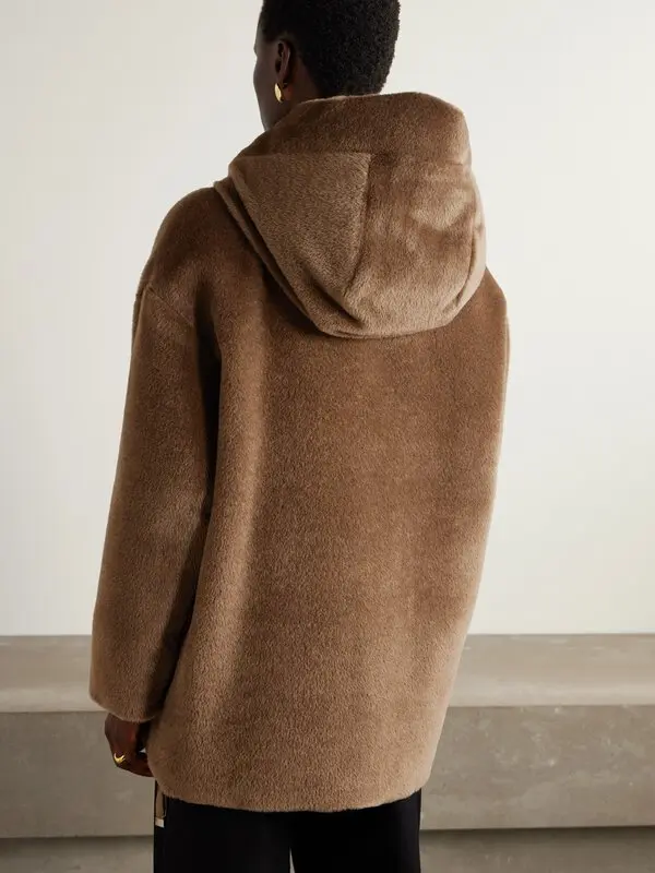 Max Mara The Cube Olivia Reversible Alpaca And Wool-blend Down Jacket