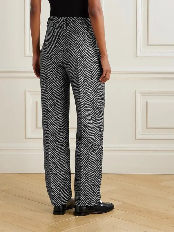 Givenchy Striped Wool-blend Tapered Trousers