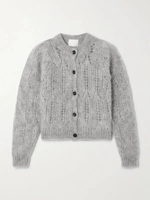 Citizens Of Humanity Odette Mohair-blend Cardigan - Gray