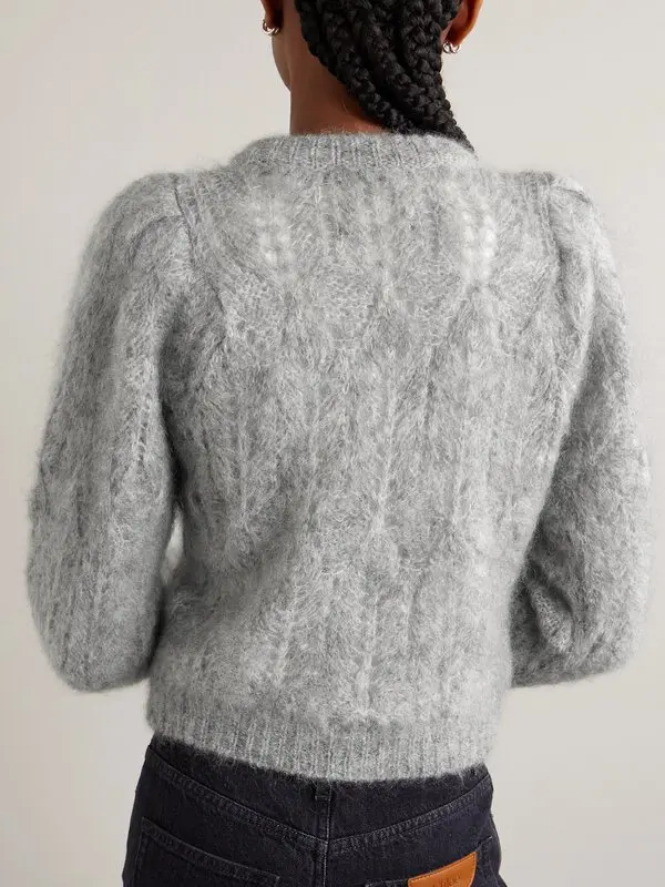 Citizens Of Humanity Odette Mohair-blend Cardigan - Gray