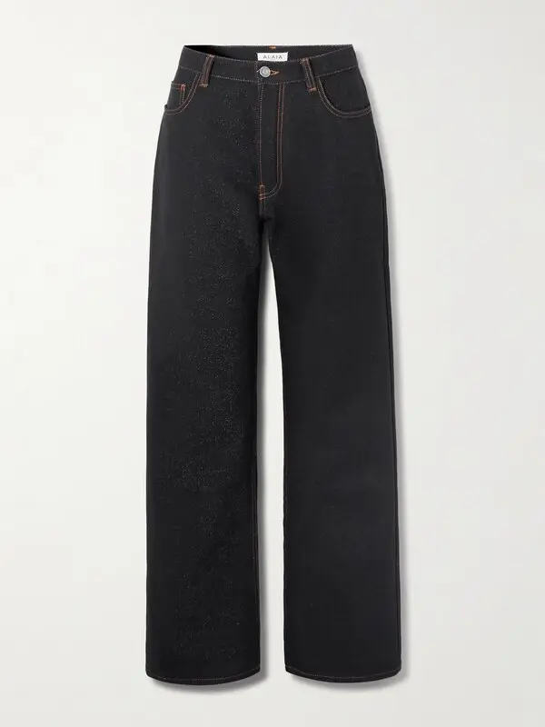 Alaïa Straight-leg Stretch Cotton-blend Jeans
