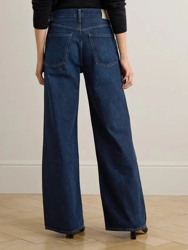 Citizens Of Humanity Paloma Mid-rise Wide-leg Jeans - Blue