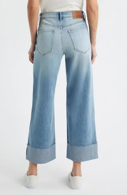 HIDDEN JEANS Cuffed High-waist Wide-leg Jeans