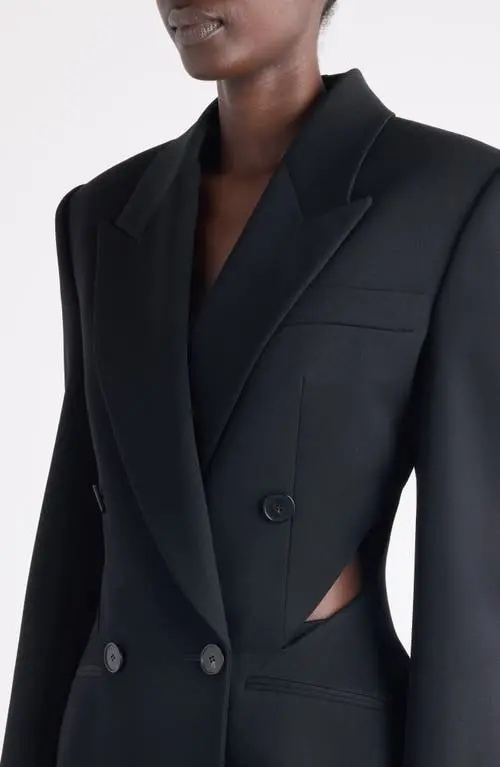 Givenchy Double-breasted Slashed Wool Blazer