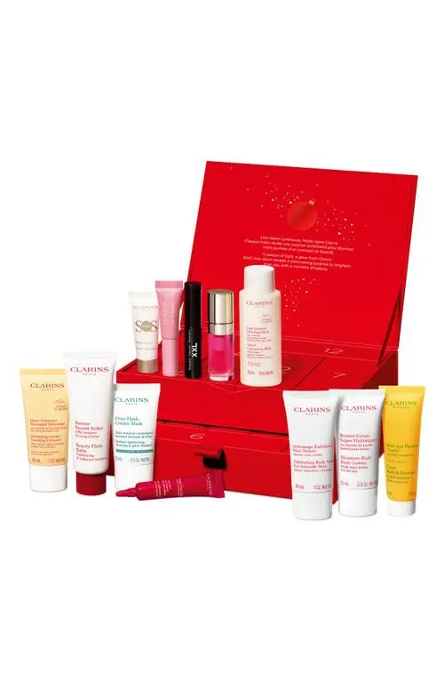Clarins 12 Day Advent Calendar Set $212 Value - No Color