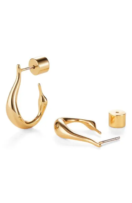 Jenny Bird Mini Collette Hoop Earrings - High Polish Gold