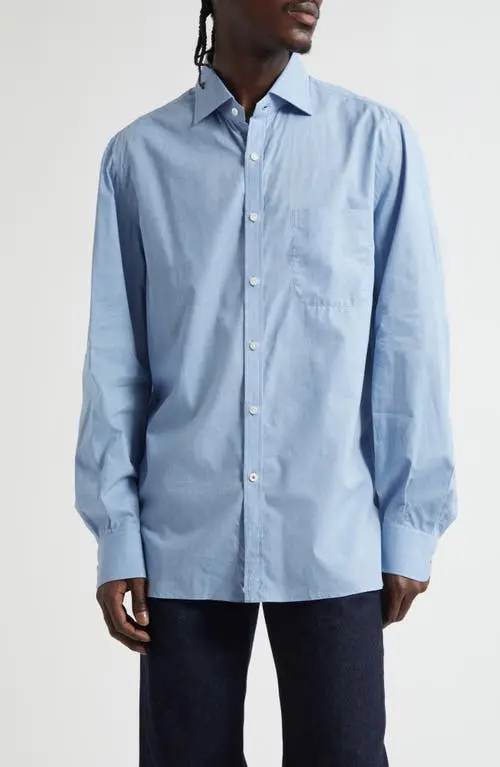Isaia Cotton Button-up Shirt