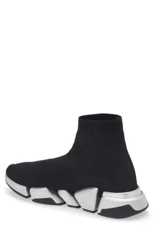 Balenciaga Speed 2.0 Lt Sock Sneaker - Black/silver