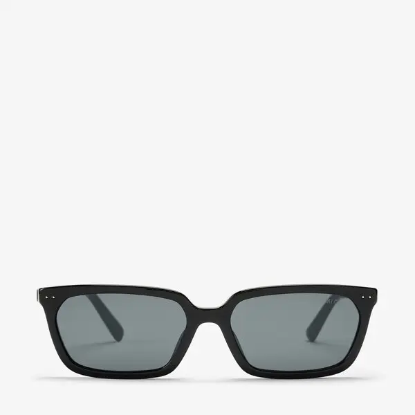 JIMMY CHOO Josi Rectangle Sunglasses - Black