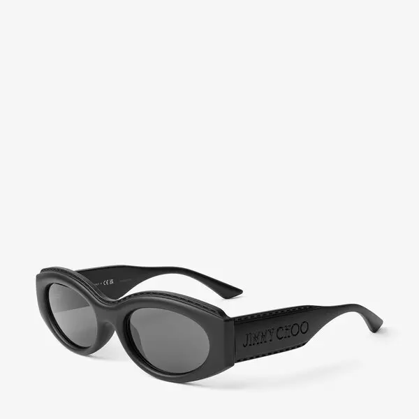 JIMMY CHOO Sue Oval Sunglasses