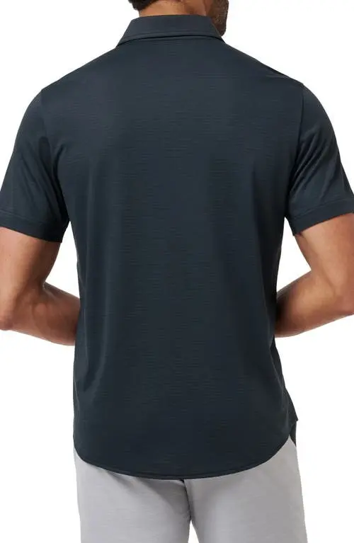 Travis Mathew A Class Short Sleeve Knit Cotton Blend Button-up Shirt