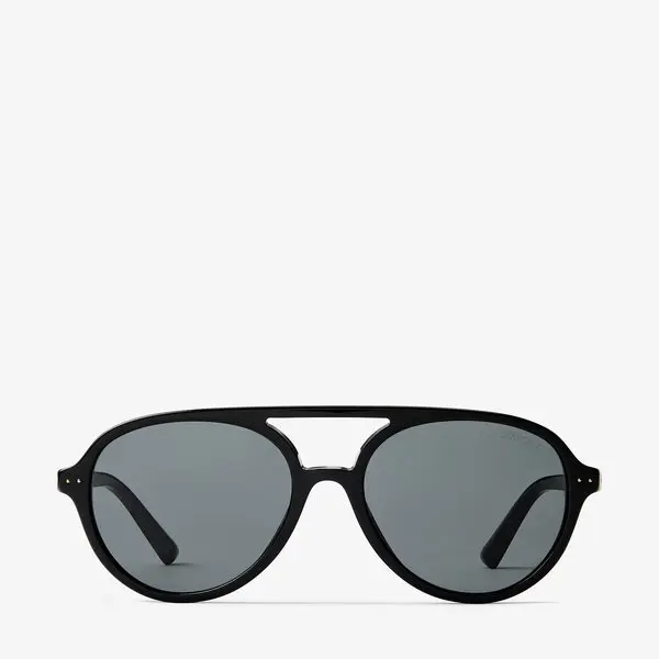 JIMMY CHOO Vira Aviator Sunglasses - Black