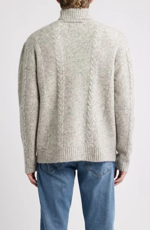 SCHOTT Tri-blend Turtleneck Sweater