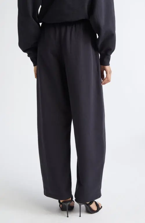 Alexander Wang Wide Leg Sweatpants With Rhinestone Drawstring