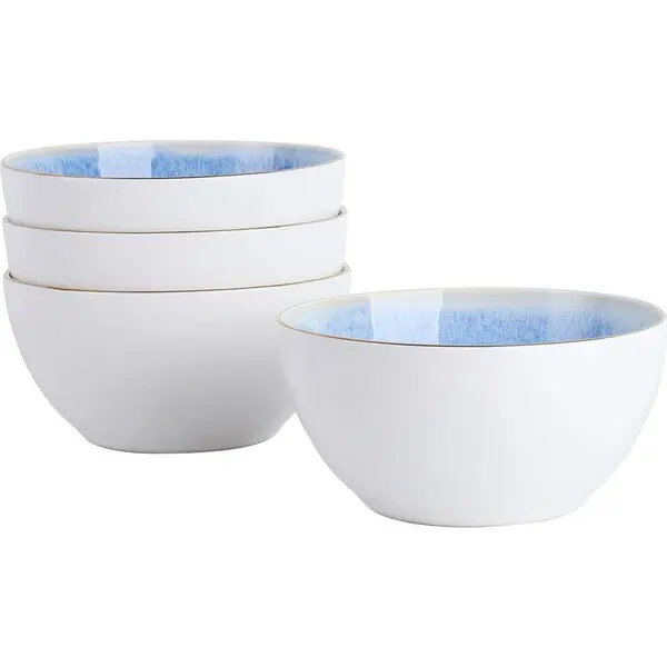 STONE + LAIN Josephine Porcelain 4-piece Bowl Set - Blue