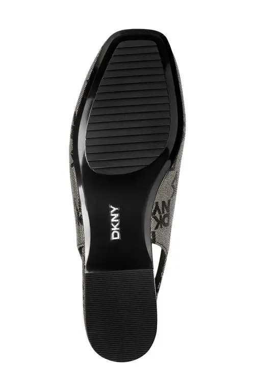Dkny Darrow Slingback Flat - Black/black