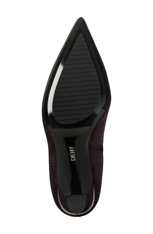 Dkny Cainon Pointed Toe Knee High Boots - Brown