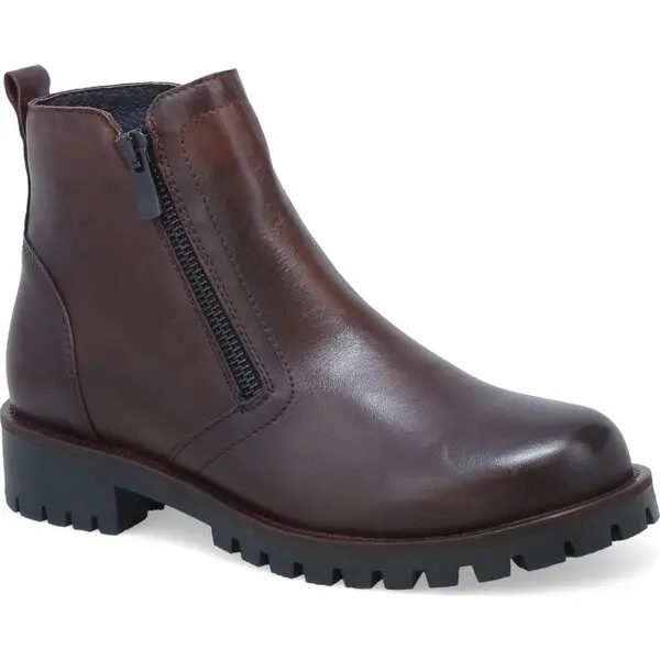 Miz Mooz Alise Block Heel Bootie - Brown