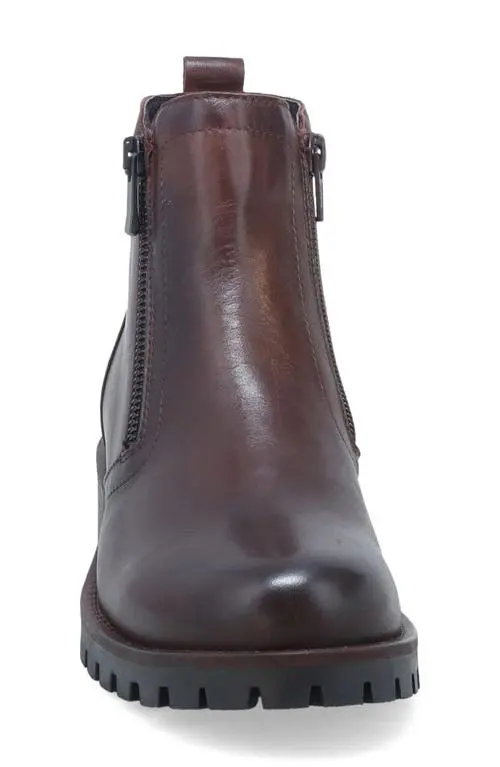 Miz Mooz Alise Block Heel Bootie - Brown