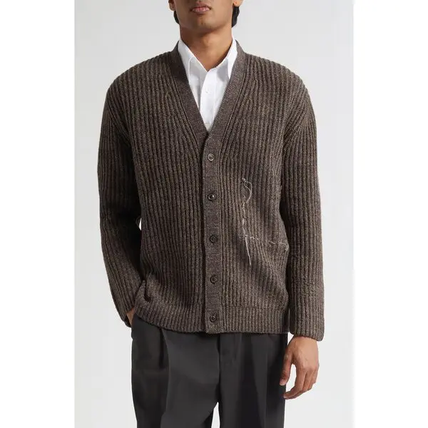 MAISON MARGIELA Virgin Wool Blend Cardigan