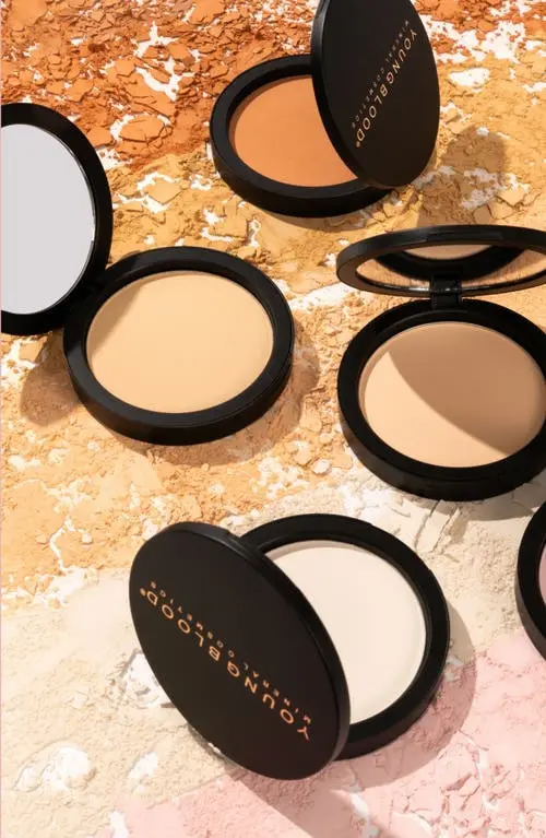 YOUNGBLOOD MINERAL COSMETICS Pressed Mineral Rice Powder - Dark/deep