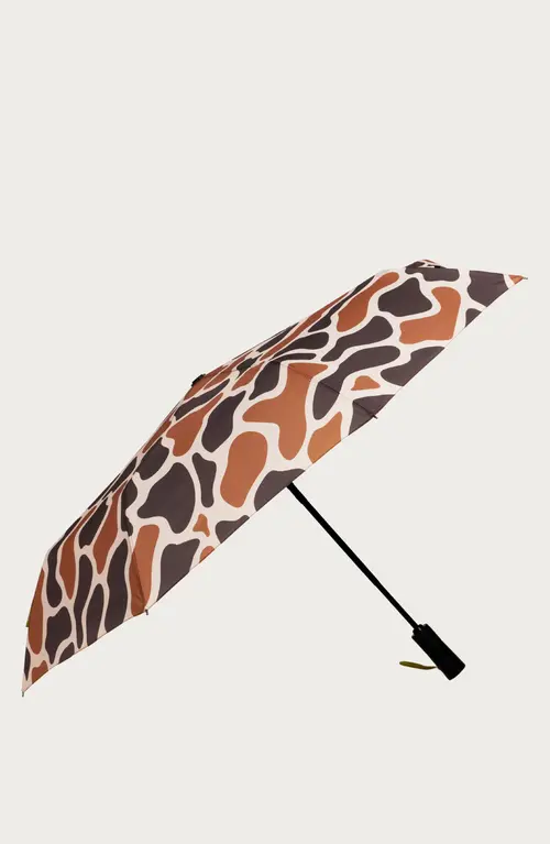 ORIGINAL DUCKHEAD Compact Umbrella With Automatic Open-close Function - Taupe Ripples