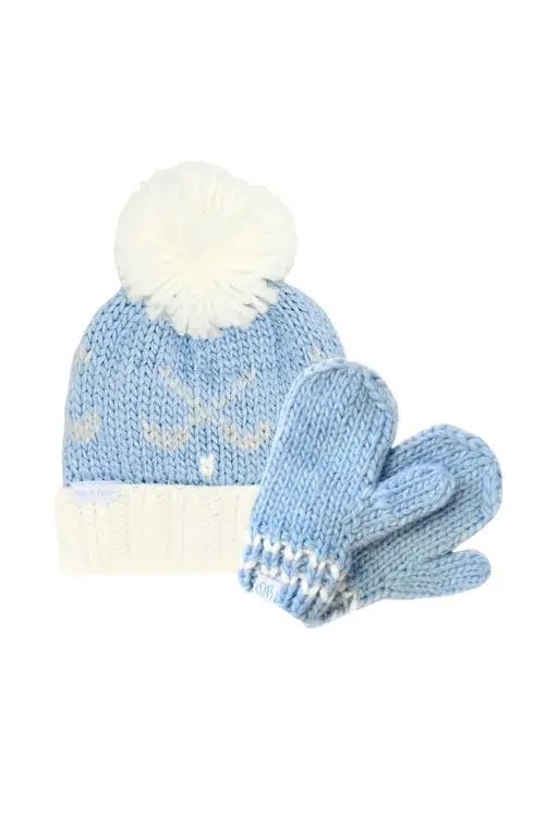 BITS & BOWS Golf Clubs Bobble Hat - Blue
