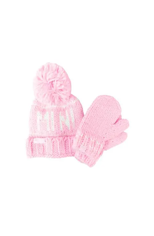 BITS & BOWS Bobble Beanie - Pink
