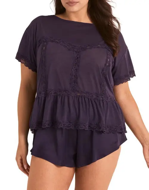 ADORE ME Patrice Pajama Set - Dark Purple