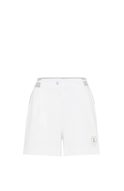 Brunello Cucinelli Lightweight French Terry Shorts - White