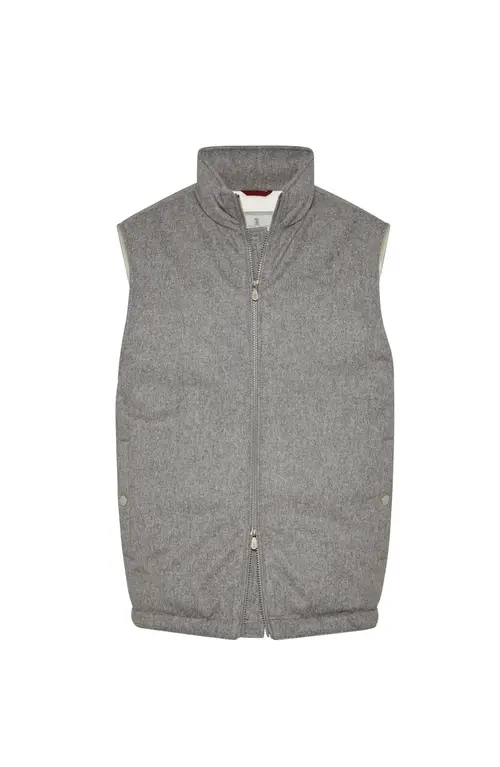 Brunello Cucinelli Bonded Wool Down Vest