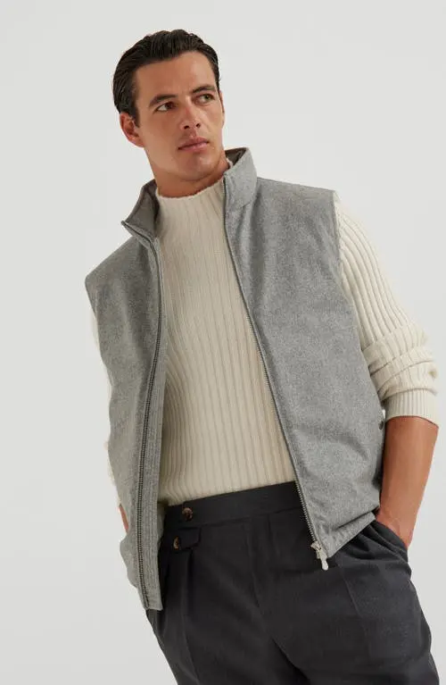 Brunello Cucinelli Bonded Wool Down Vest