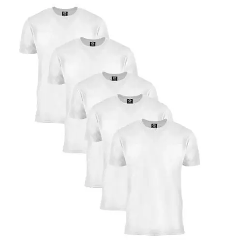 BENBEN Tee Crew Neck Basic Training 5 Pack - White
