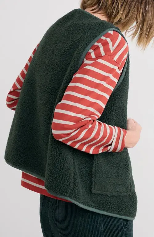 SEASALT CORNWALL Well Wisher Fleece Vest - Coppice