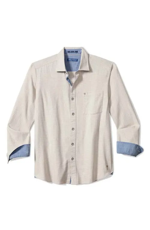 Tommy Bahama Dorado Stretch Cotton Button-up Shirt - Morel