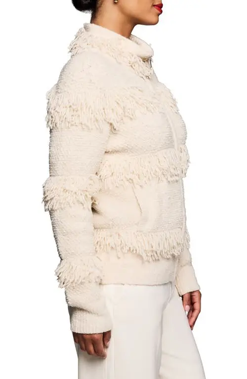 NIC+ZOE Fringe Knit Jacket - Chamois